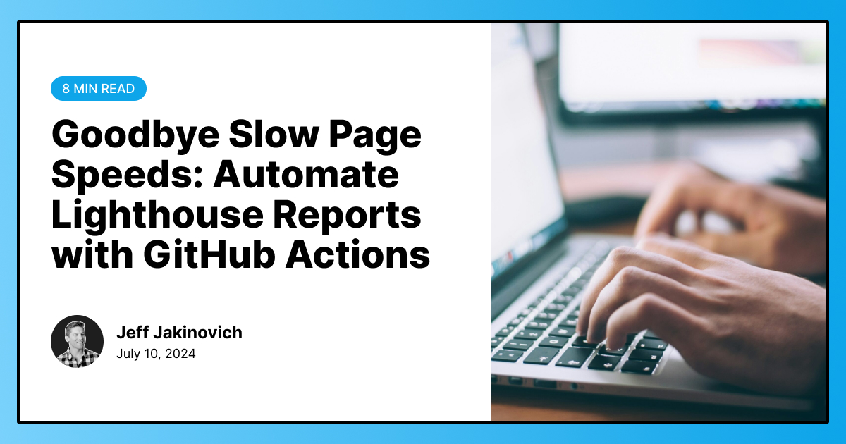 Fix Slow Page Speeds | Jeff Builds Tech